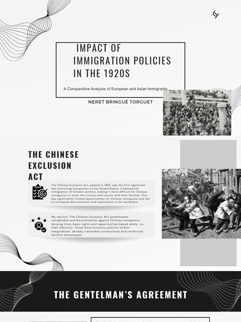 Impact of Immigration Policies in The 1920s | PDF | Discrimination ...