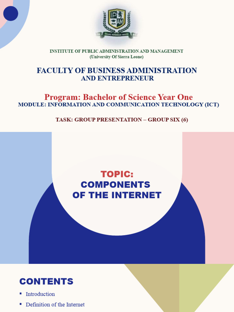 Ict Presentation | PDF | Computer Network | Internet