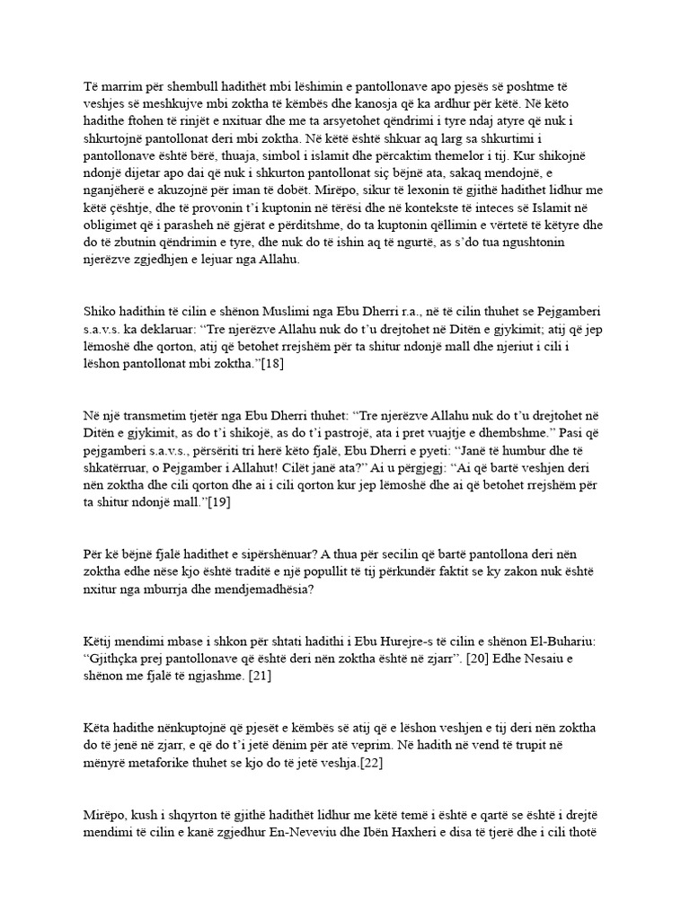 Pantallonat Nën Kyçin e Këmbës | PDF