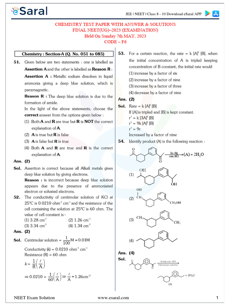 162221-CHEMISTRY-paper-with-answer-solutions (NXPowerLite Copy) | PDF ...