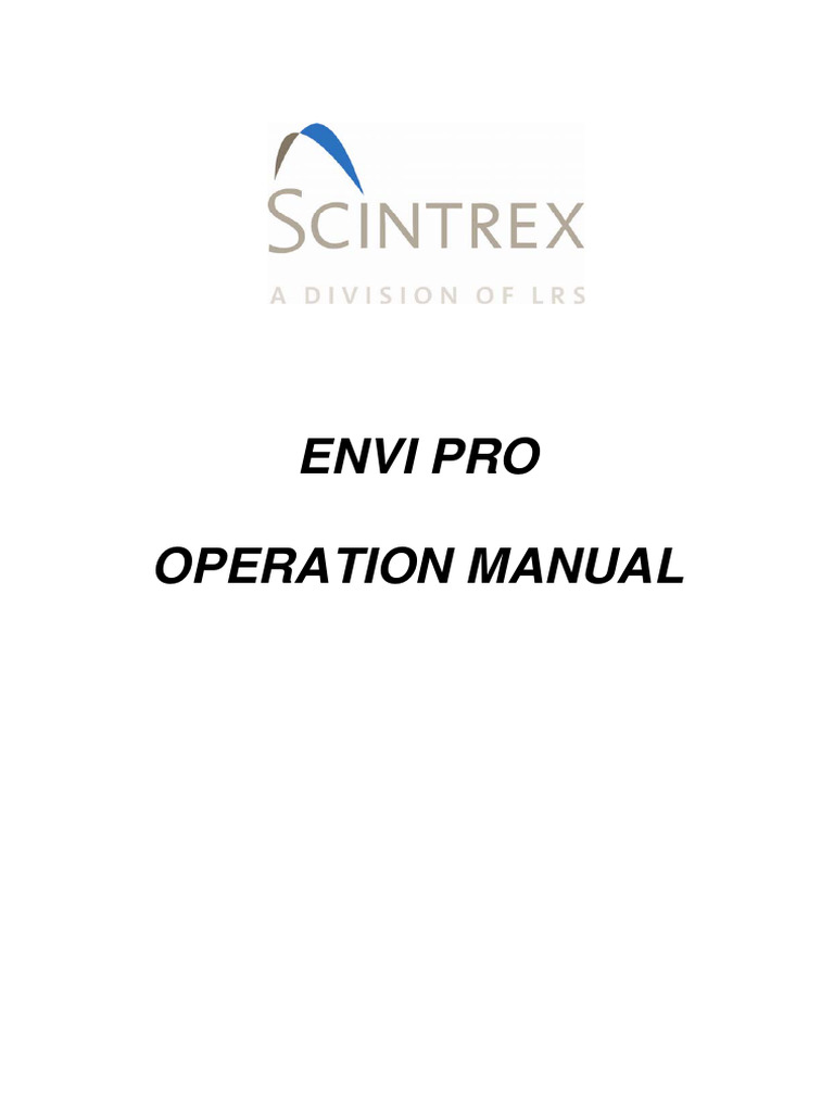 Envi Pro Manual 2 - 0 | Download Free PDF | Magnetometer | Electrical ...
