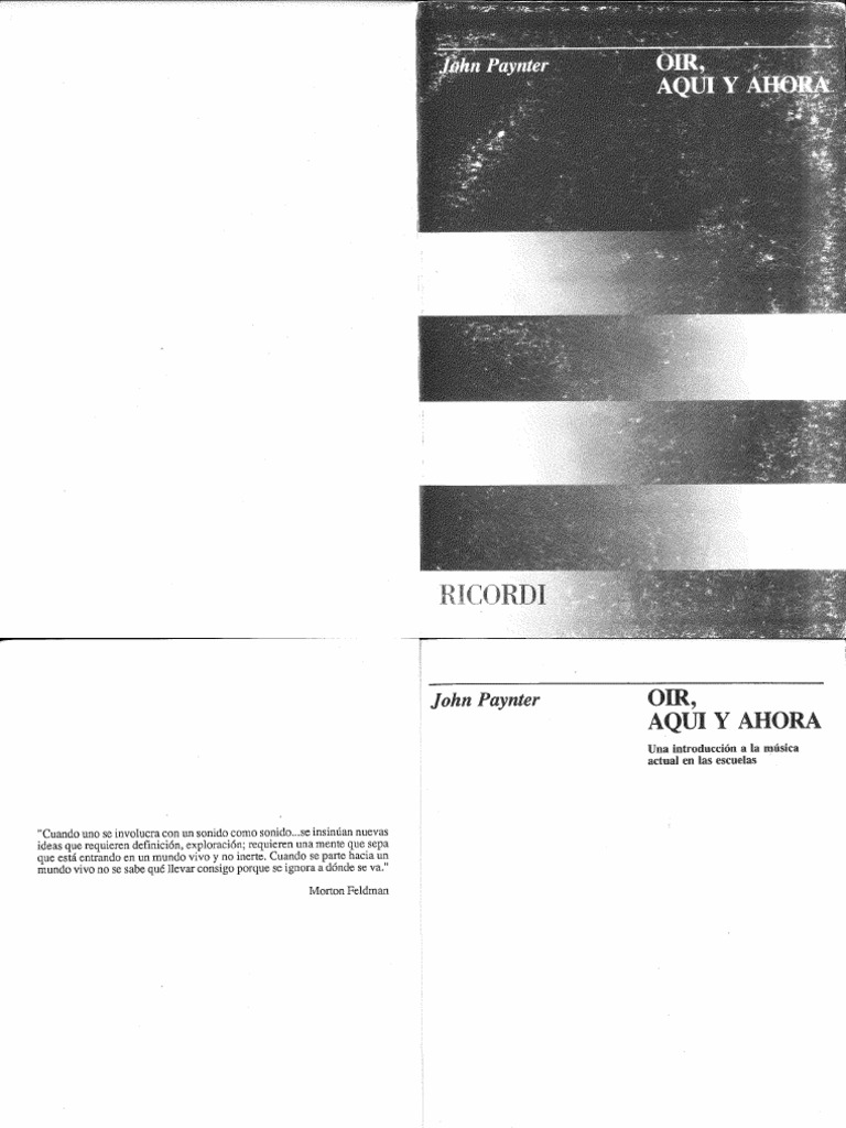 PAYNTER - Oír, Aquí y Ahora | PDF