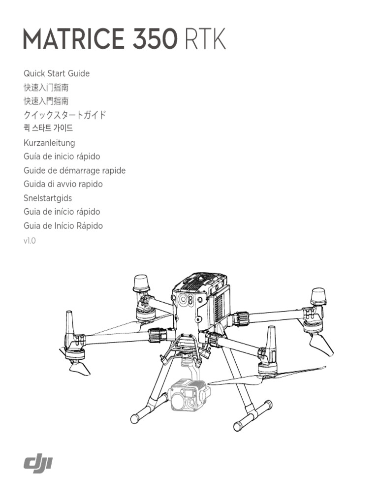 Matrice 350 RTK Quick Start Guide | Download Free PDF | Remote Control ...