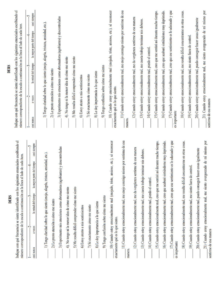 Prueba de Ansiedad | PDF