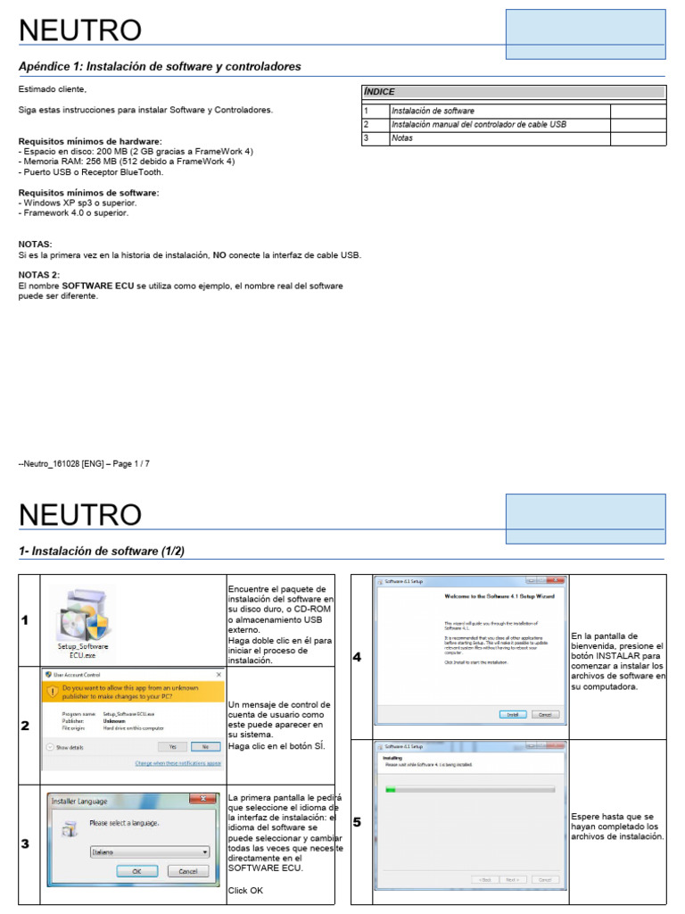 Manual Instalacion Soft. Appendix#ESP | PDF | Microsoft Windows | Software