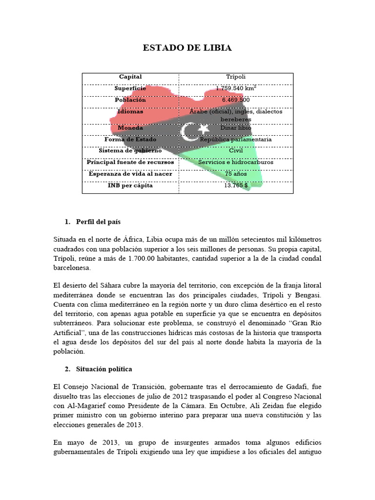 LIBIA Revisado | PDF | Libia | Muammar Gaddafi