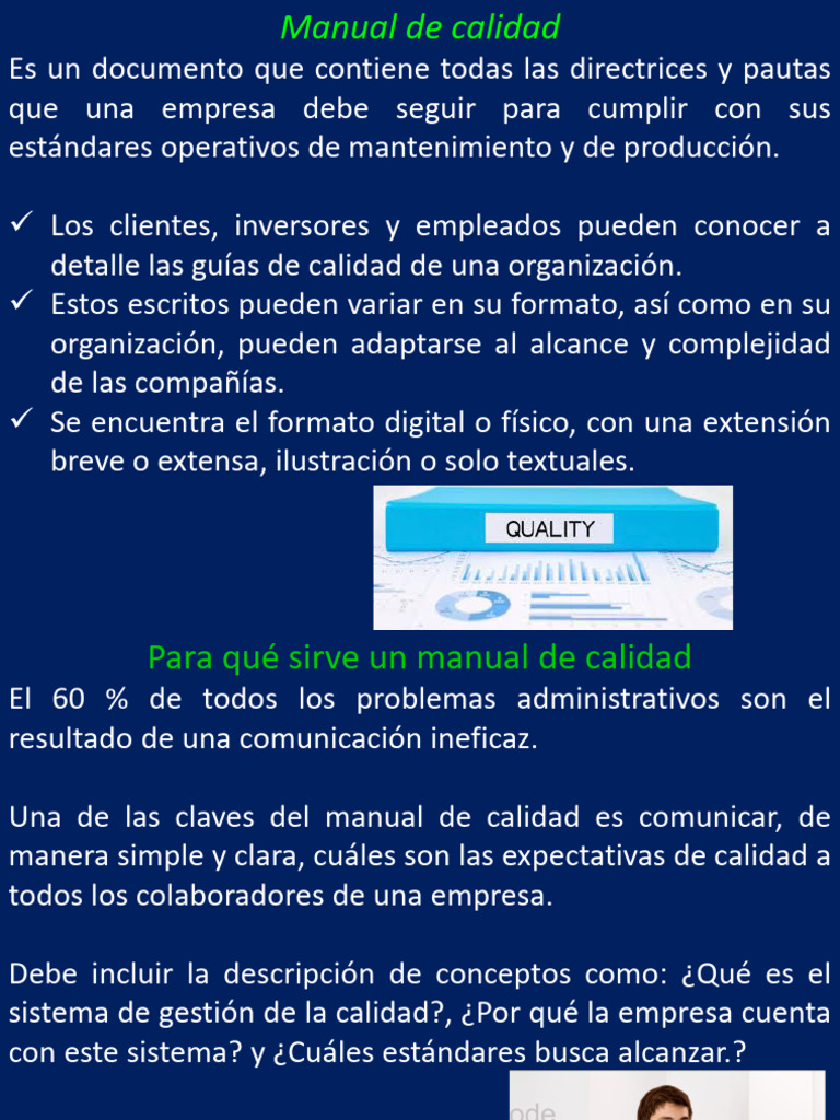 Manual de Calidad | PDF | Calidad (comercial) | Business