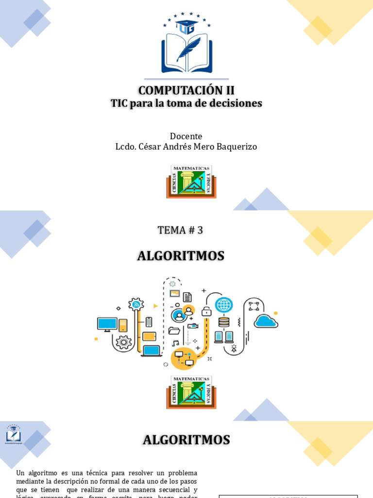 3 CLASE - ALGORITMOS | PDF | Algoritmos | Programación de computadoras