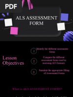 ALS RPL Form 3 | PDF | Learning | Education Theory