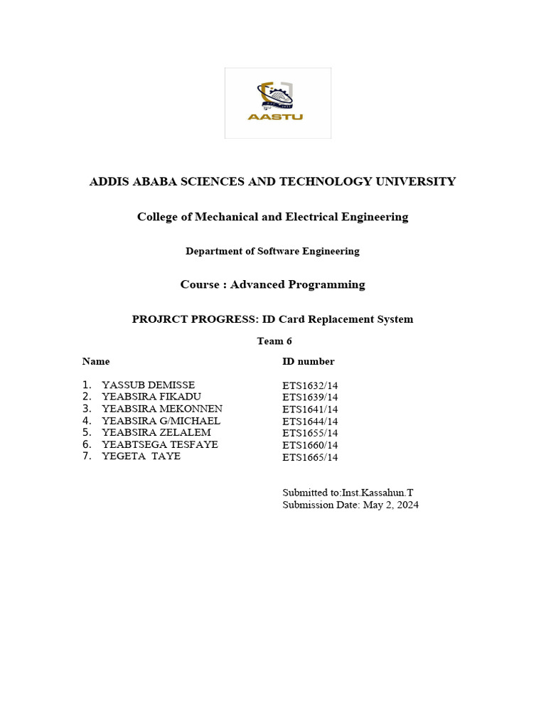 ID Card Replacement | PDF | Software Development Process | Systems Engineering