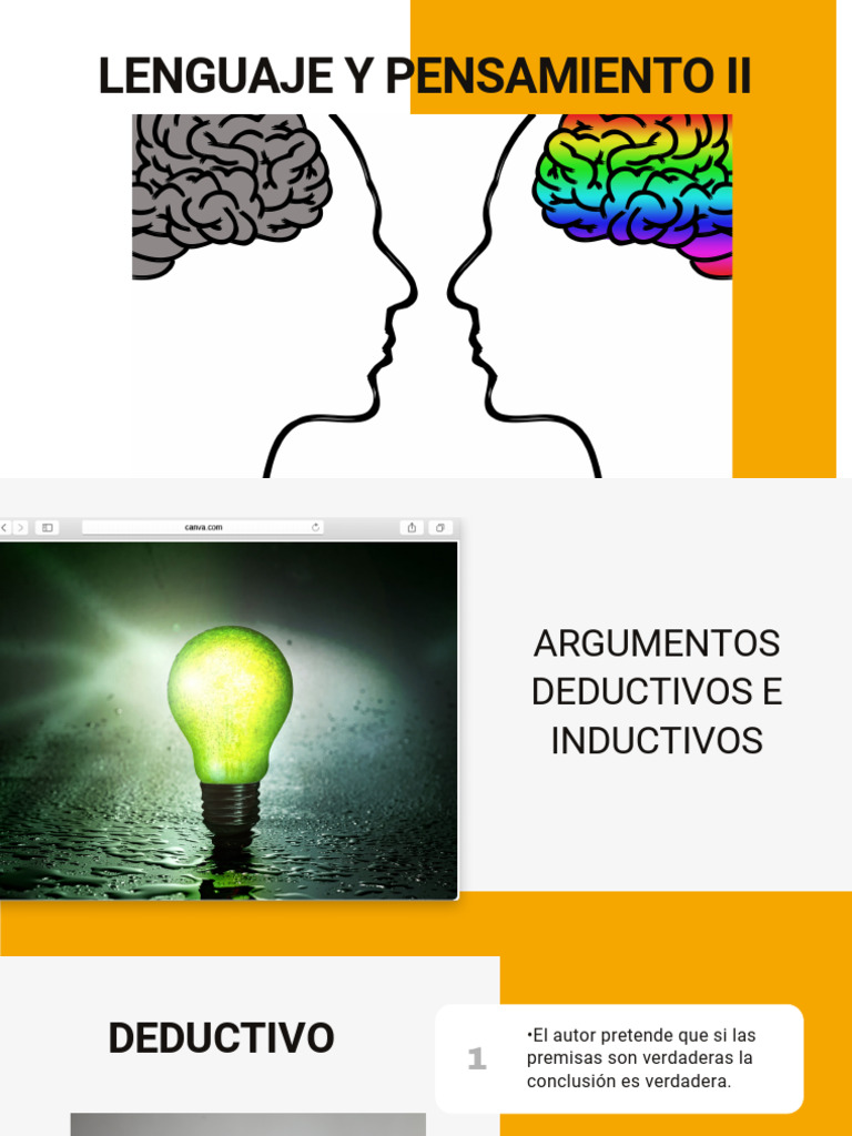 Argumentos deductivos e inductivos | PDF | Razonamiento deductivo | Razonamiento inductivo