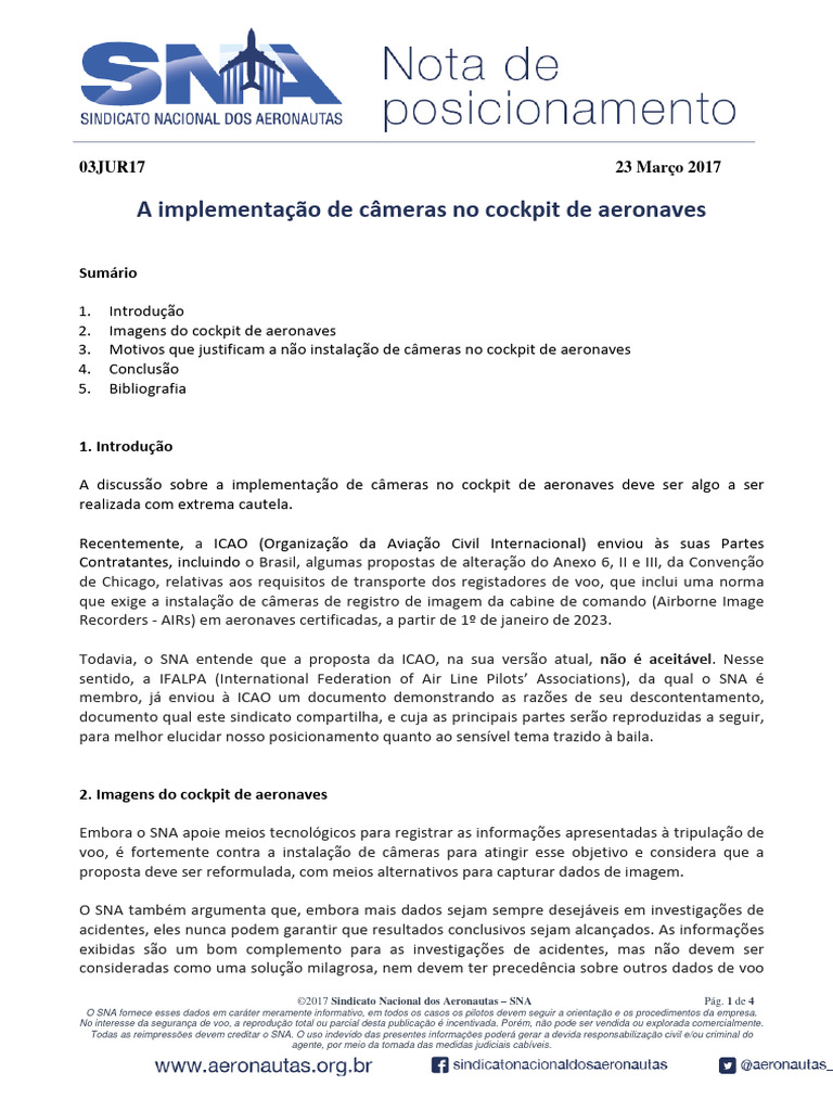 Nota - de - Posicionamento - Implementacao - de - Cameras - No ...