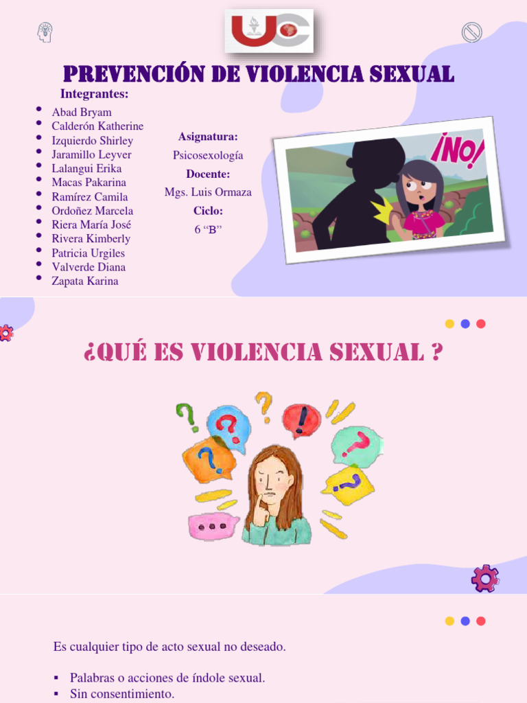 Prevención de Violencia Sexual | Descargar gratis PDF | Abuso sexual | Violación