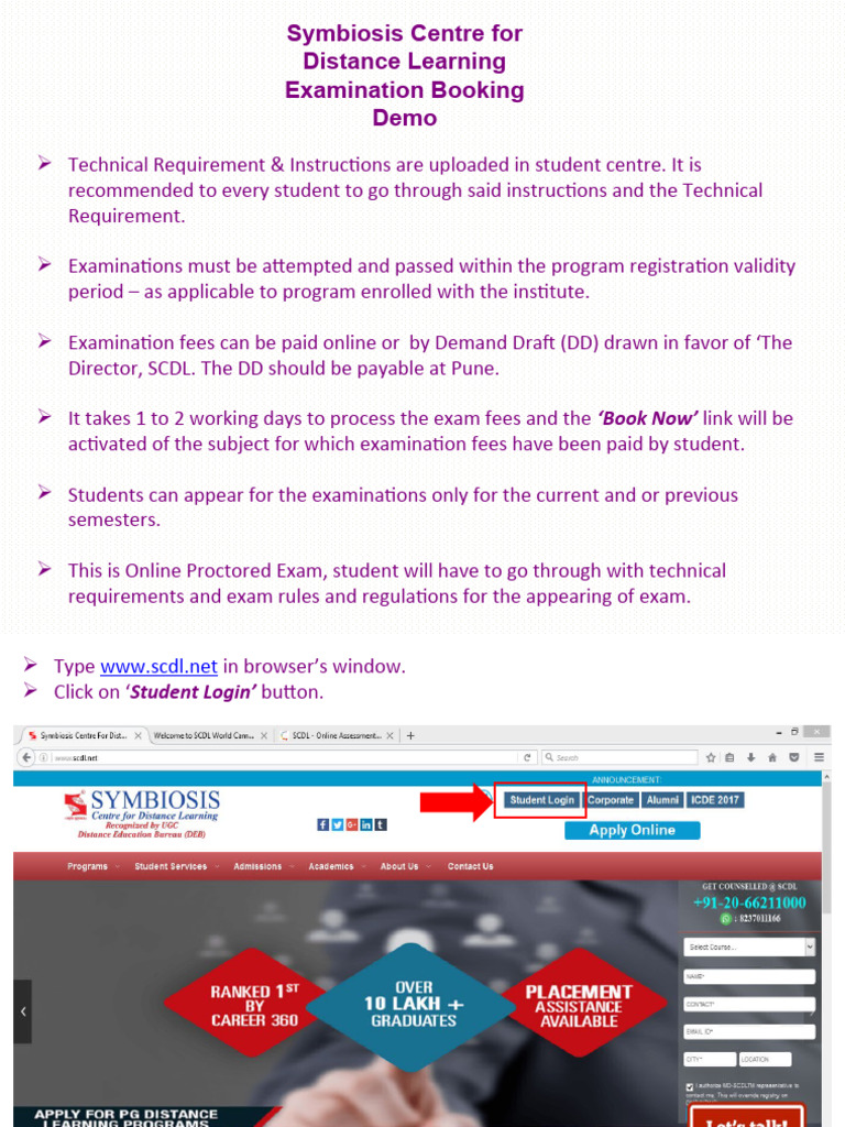 SCDL Examination Demo | PDF | Laptop | Desktop Computer