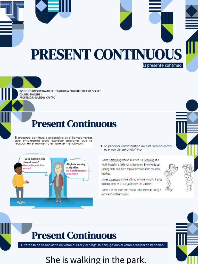 Present Continuous (Unit 3) | PDF | Verbo | Tipología Lingüística