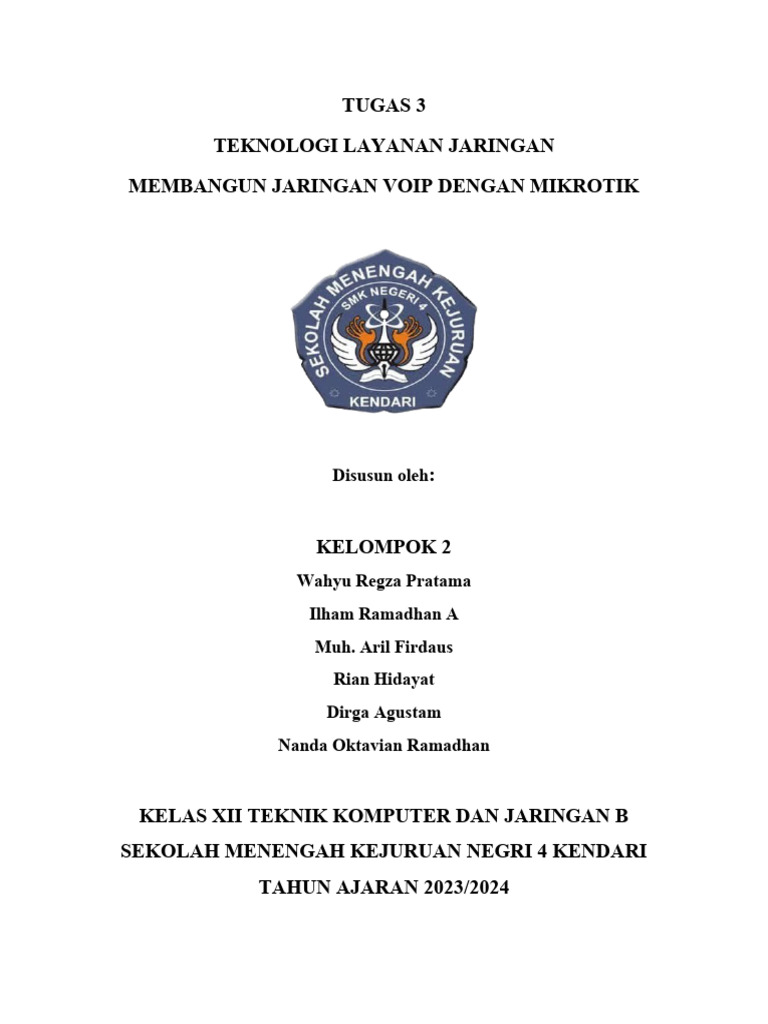 Kelompok 2 TLJ Tugas Ke 3 | PDF | Komputer | Teknologi & Rekayasa