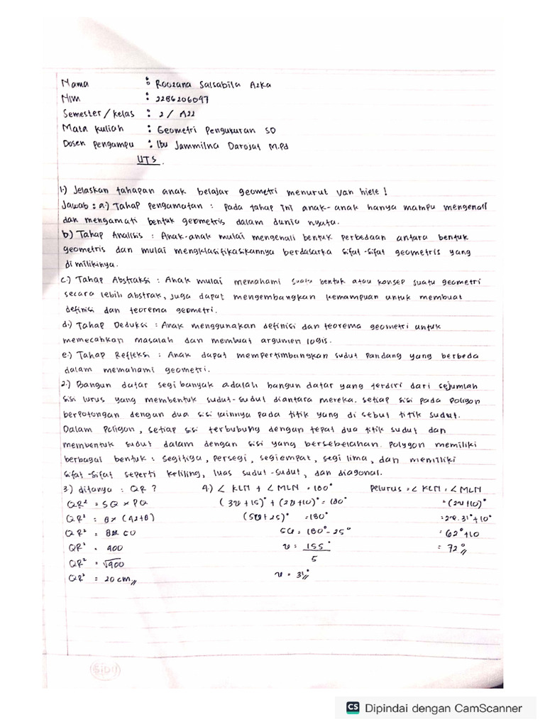 Geometri Roozanasalsabilaazka A22 | PDF