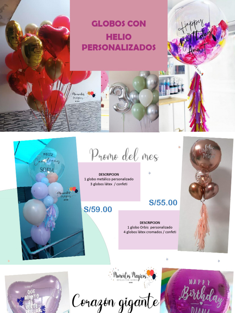 CATALOGO-GLOBOS CON HELIO 10.23 | PDF