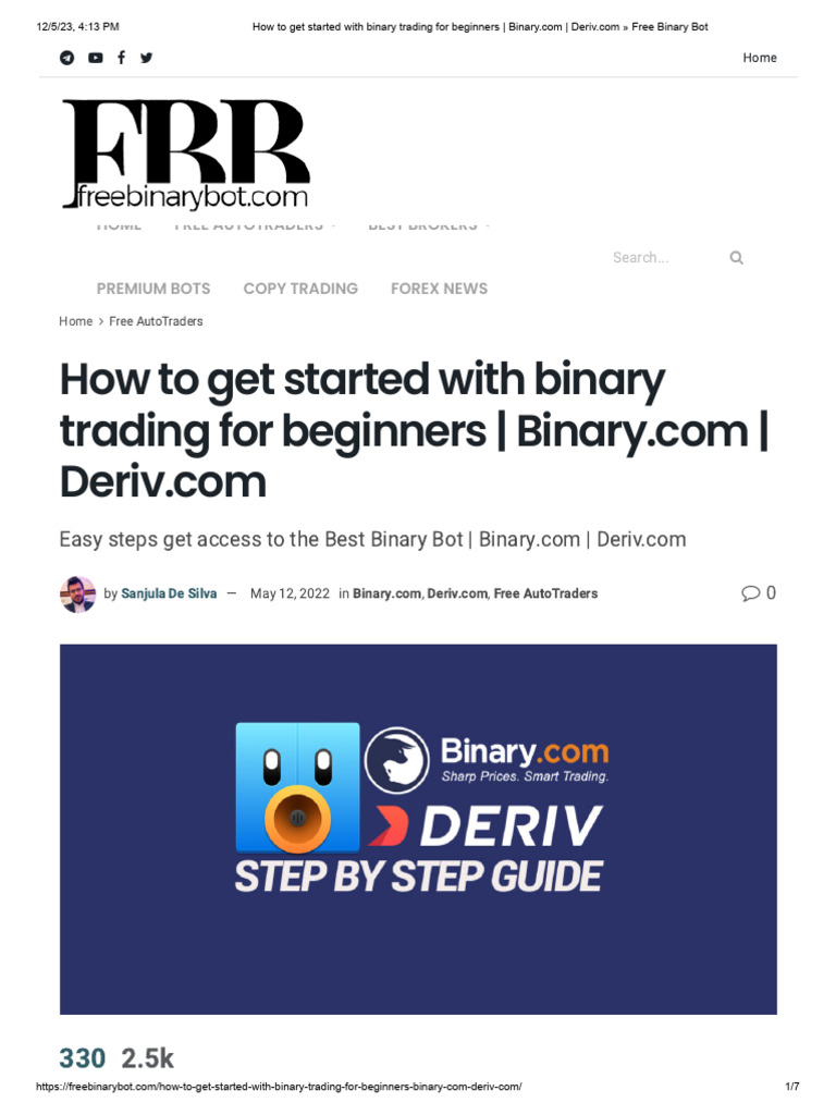 How To Get Started With Binary Trading For Beginners - Binary - Com ... How To Get Started With Binary Trading For Beginners - Binary - Com ...