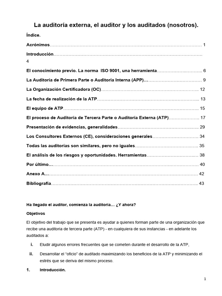 La Auditoría 3 | PDF | Auditoría | Gestión de la calidad