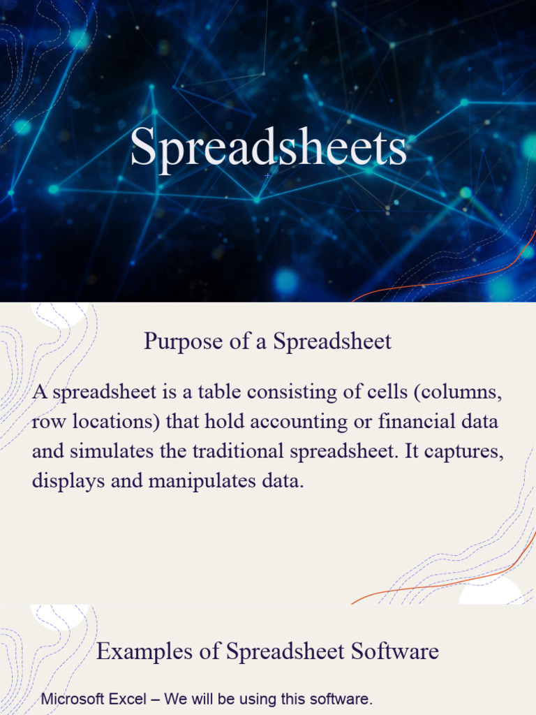 Introduction to Spreadsheets | PDF