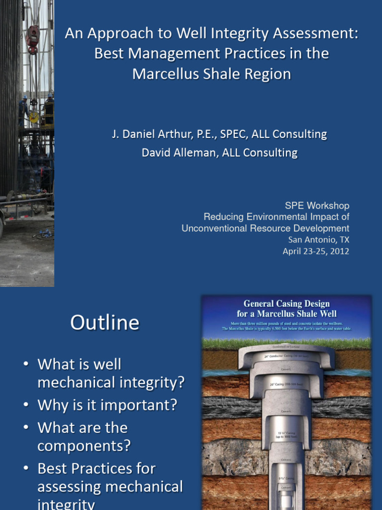 ALL SPE APR2012 WellIntegrity | PDF | Casing (Borehole) | Pressure Measurement