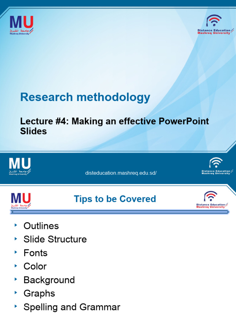 Lecture #4 Making Effective Powerpoint Slides | PDF | Writing | Human Communication