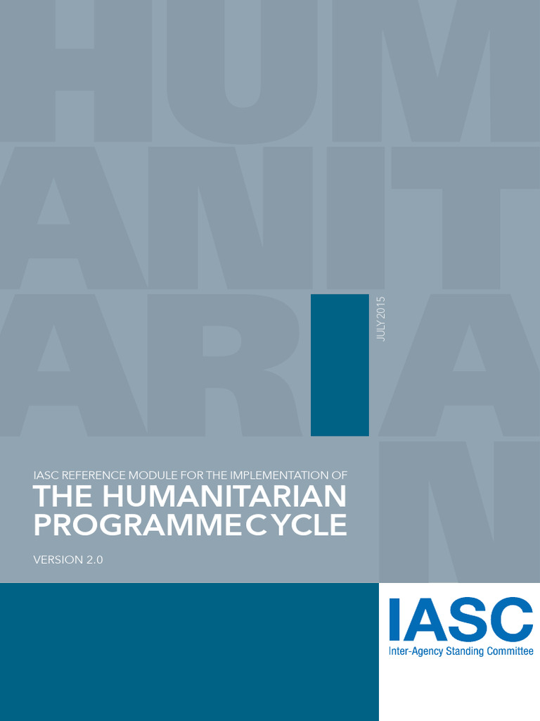 IASC Humanitarian Programme Cycle Module July 2015 | PDF | Emergency ...