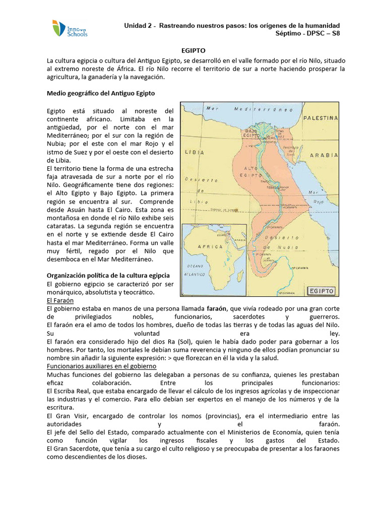 s8_EGIPTO_2_92952490 | PDF | Antiguo Egipto | Nilo