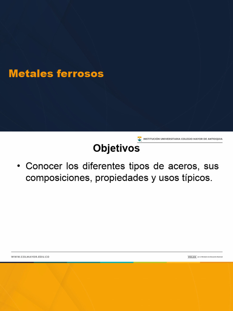Materiales ferrosos | PDF | Acero inoxidable | Aleación