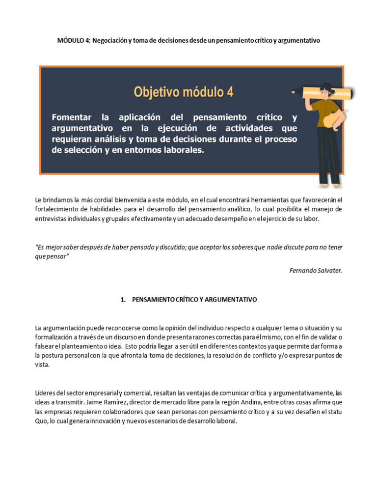 Guías Transversales - Módulo 4 | PDF | Pensamiento crítico | Marketing