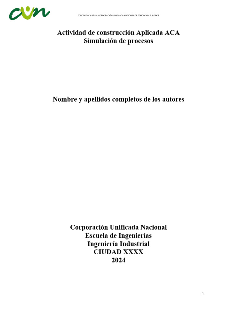 Plantilla ACA 1 | Descargar gratis PDF | Ingeniería