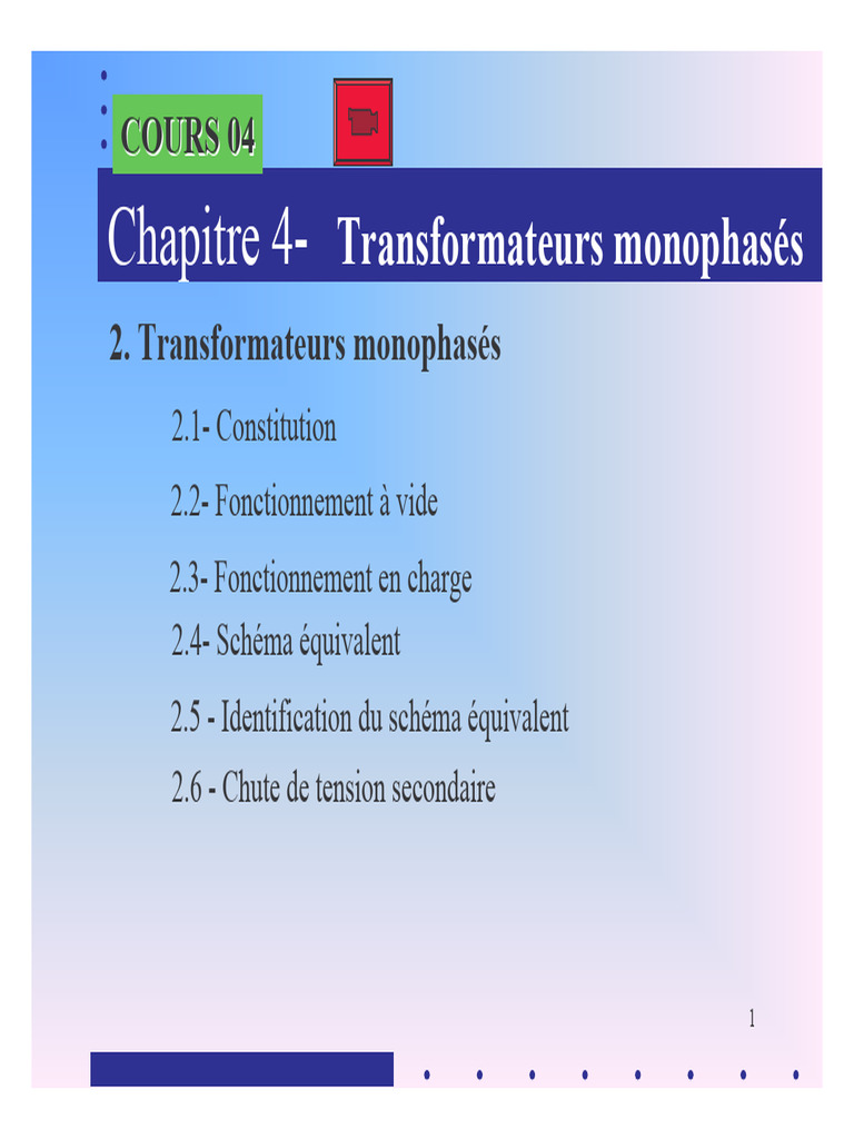 h3 TC Electricite Tr-Chapitre1a Tr-Chapitre4 2551 | PDF