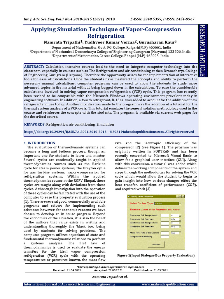 Applying_Simulation_Technique_of_Vapor_C | PDF | Enthalpy ... Applying_Simulation_Technique_of_Vapor_C | PDF | Enthalpy ...