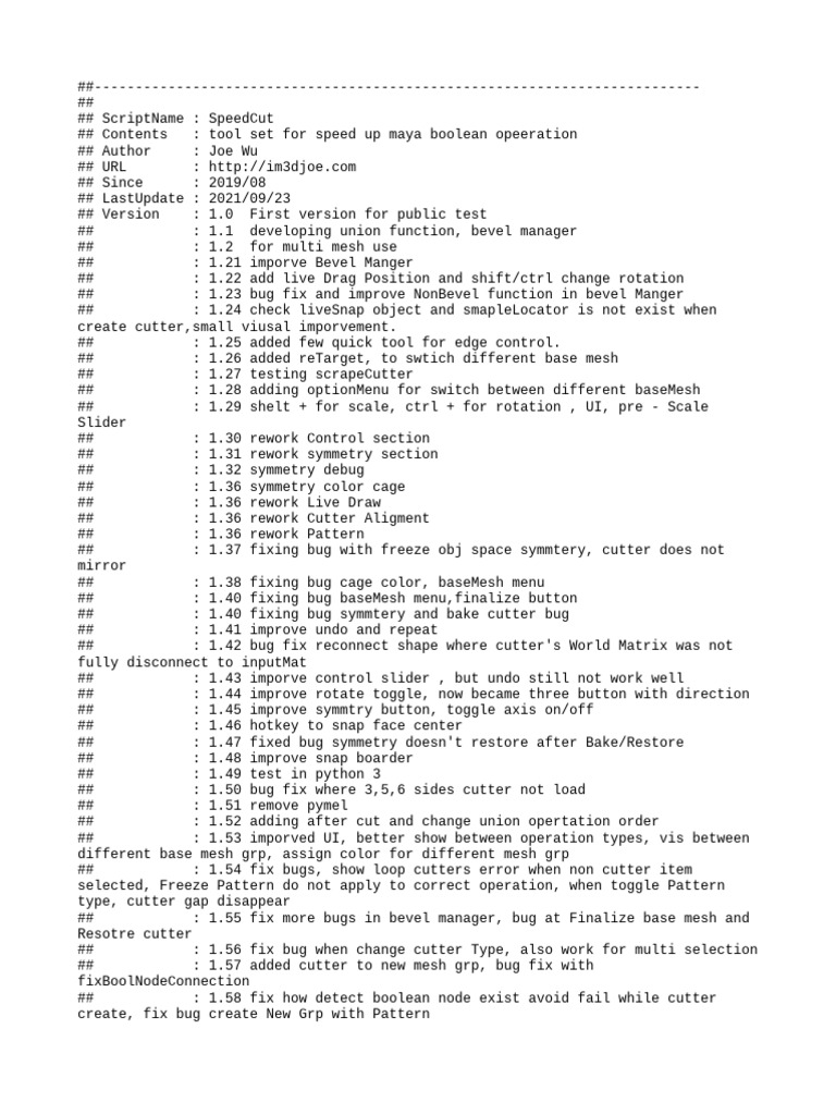Speedcut1 69 | PDF | Software Bug | Computer Programming