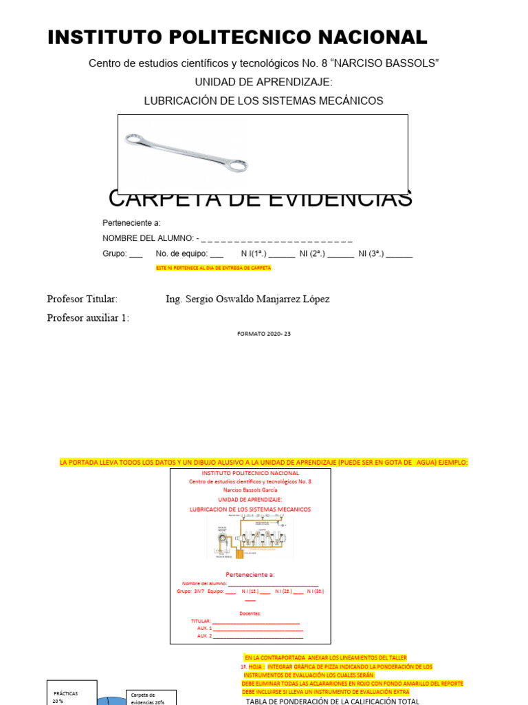 4 - Formatos 2020-2023 Carpeta | PDF