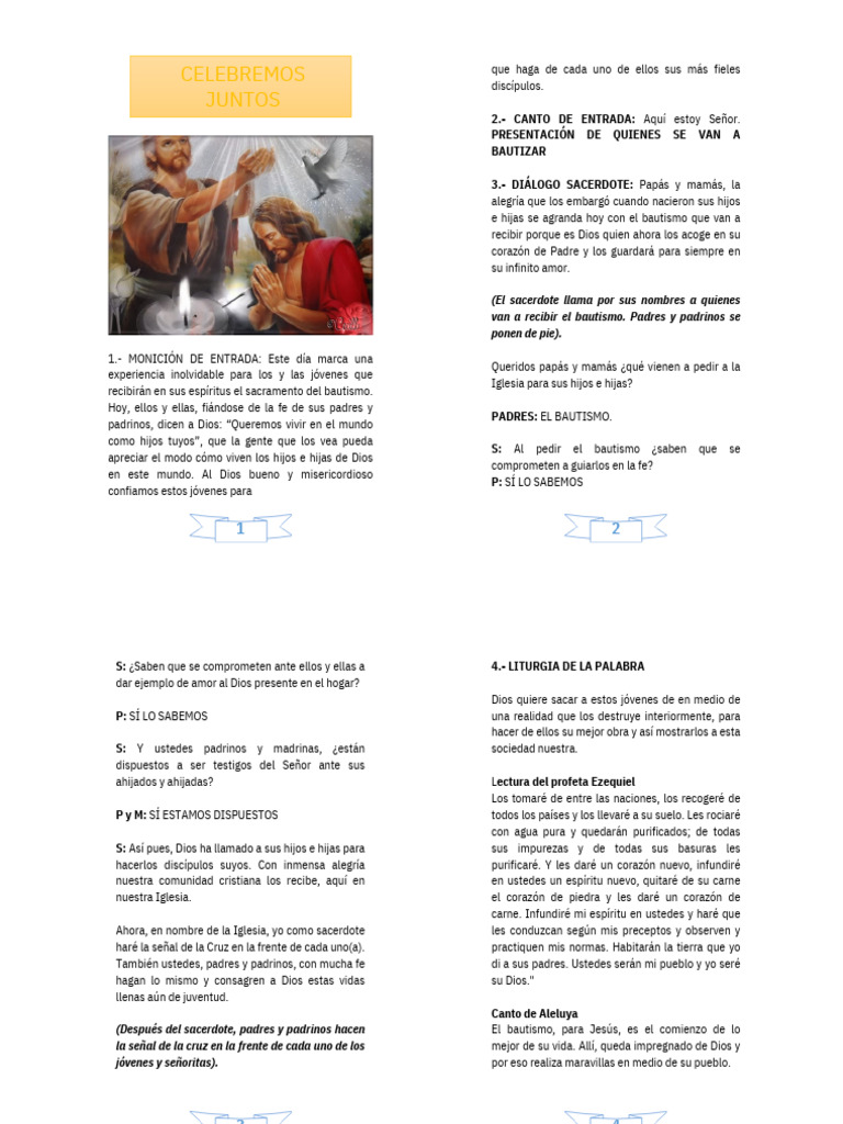 Guia de Bautizo para Jovenes | PDF | Bautismo | Jesús