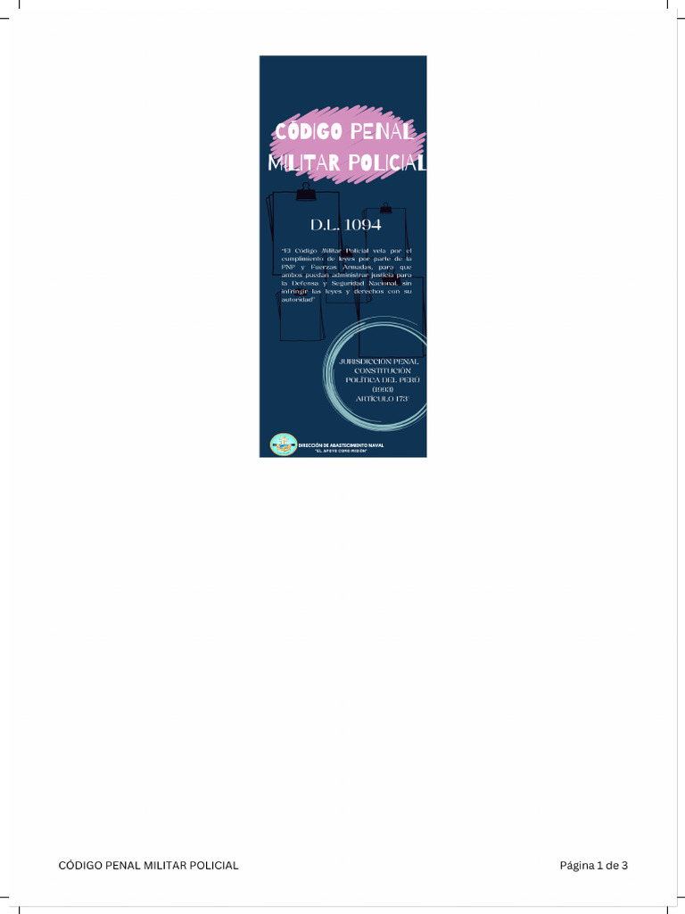 Código Penal Militar Policial Pdf