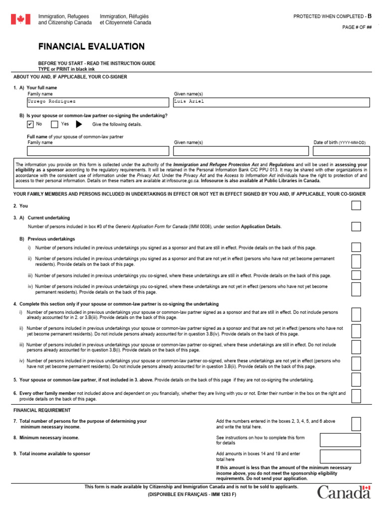 Imm 1283 e | PDF | Unemployment Benefits | Employment Imm 1283 e | PDF | Unemployment Benefits | Employment