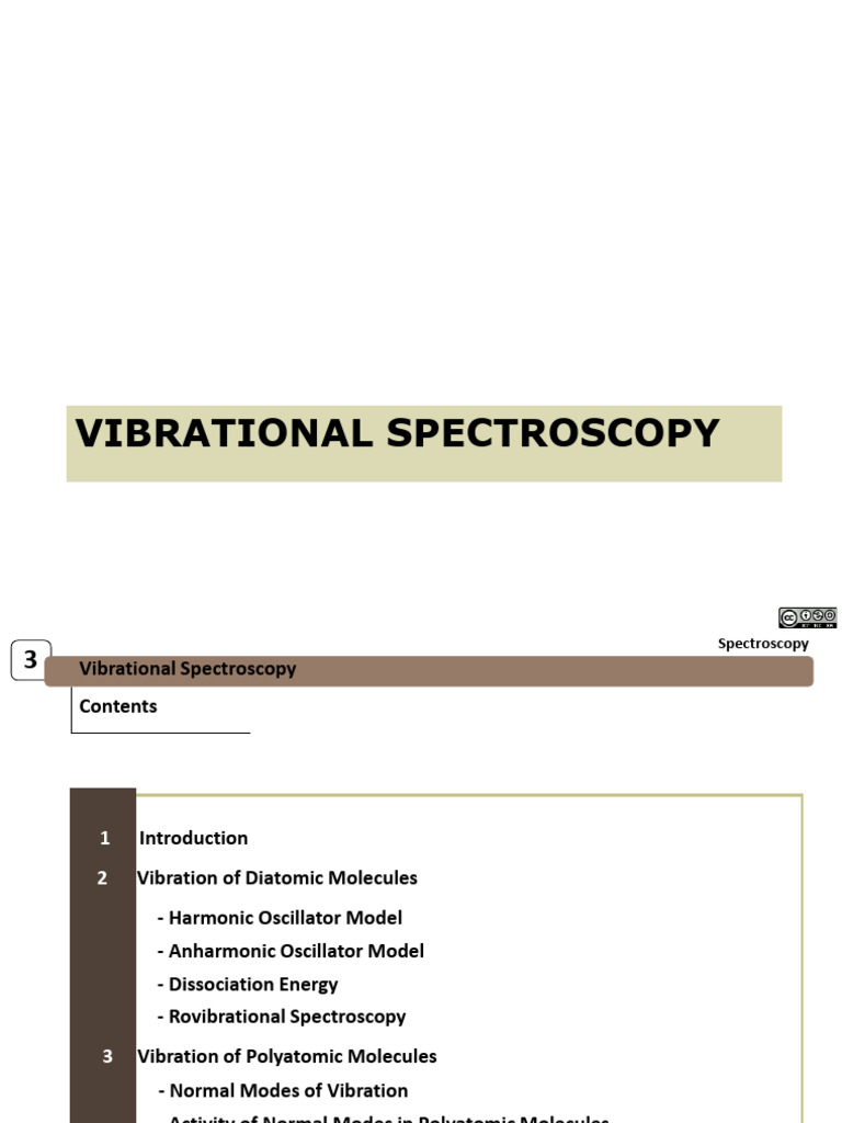 Spectroscopy 03 Vibrational 23 24 v2 | PDF | Infrared Spectroscopy ...
