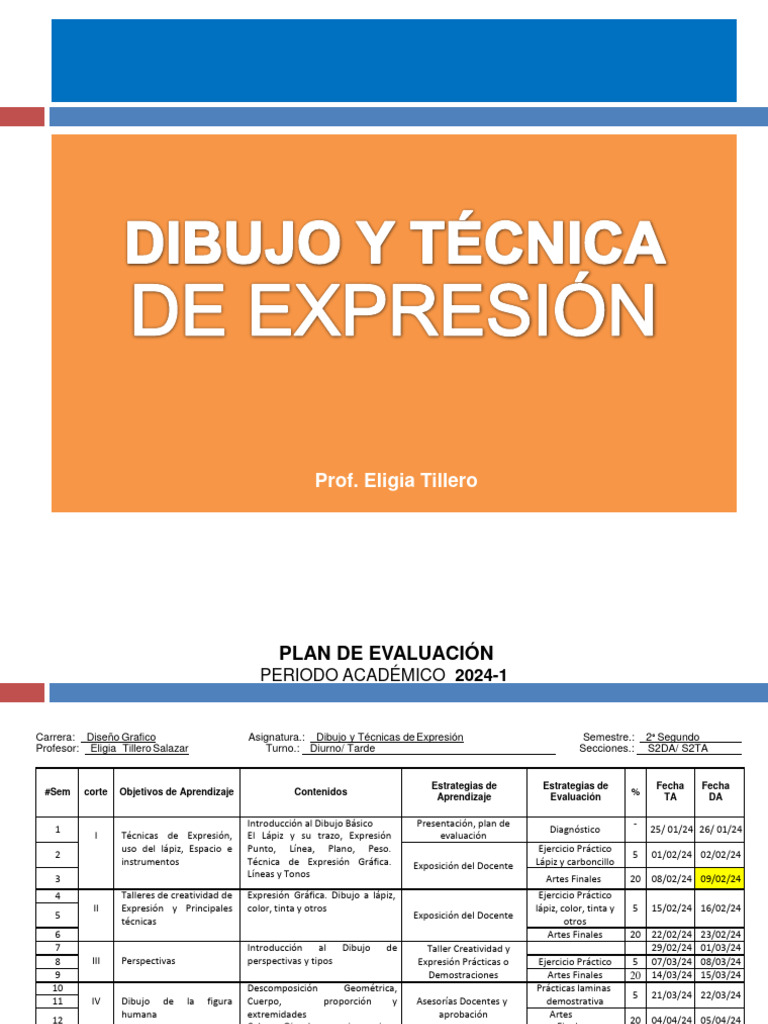 Guia Dibujo y Tec de Exp 2024 | PDF | Perspectiva (Gráfica) | Ángulo