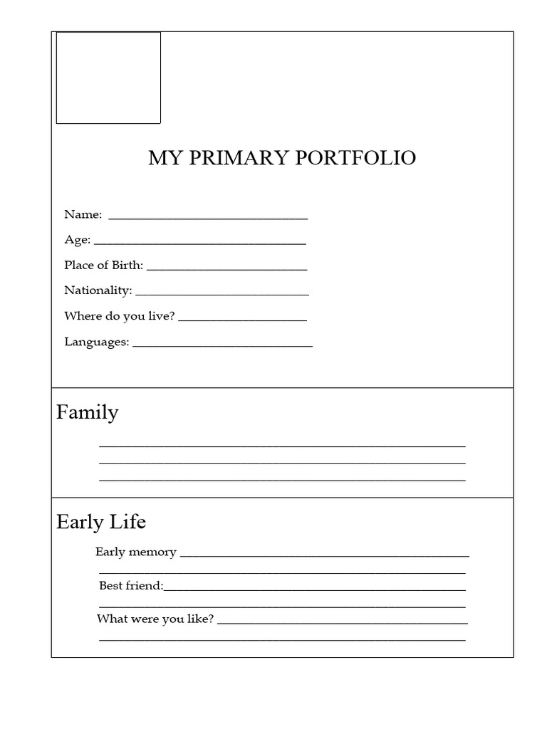 My Primary Portfolio | PDF | Self-Improvement
