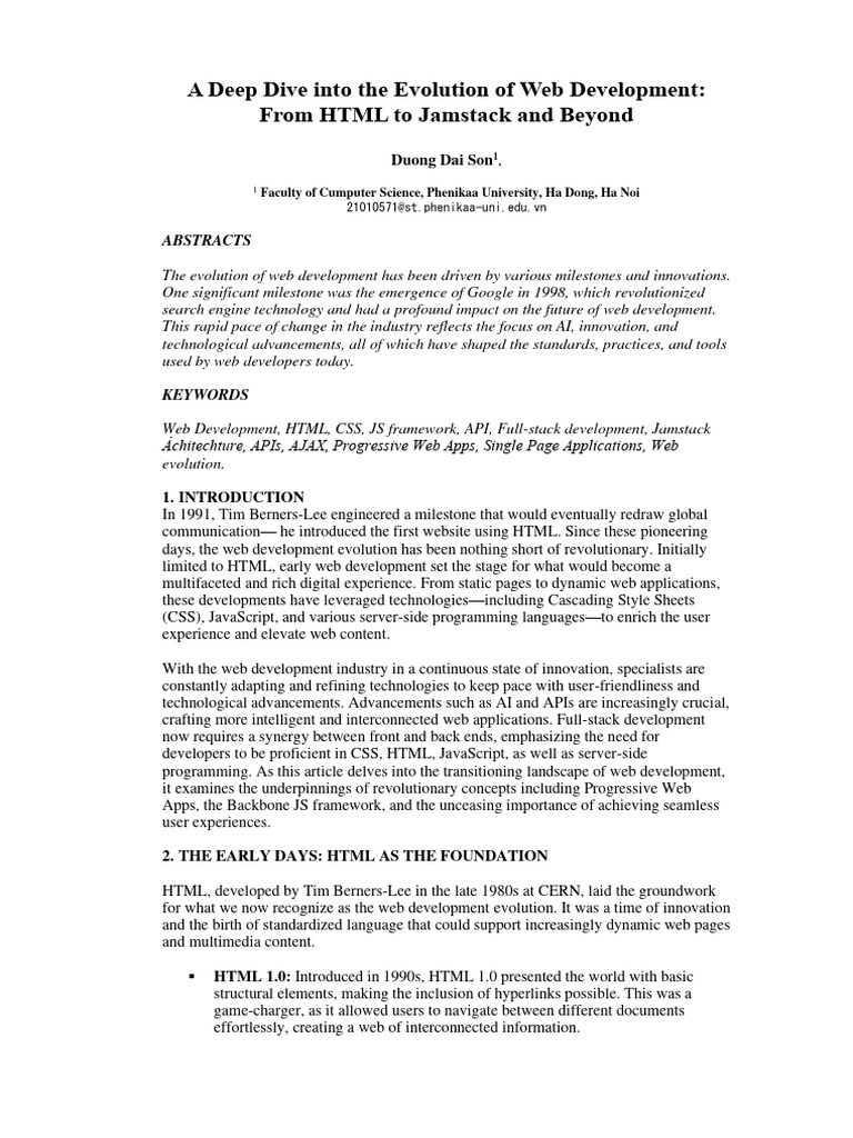 A Deep Dive | PDF | Web Development | World Wide Web