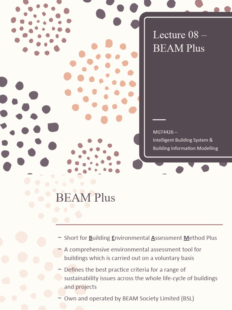 BEAM Plus: Sustainable Building Assessment | PDF | Green Building ...