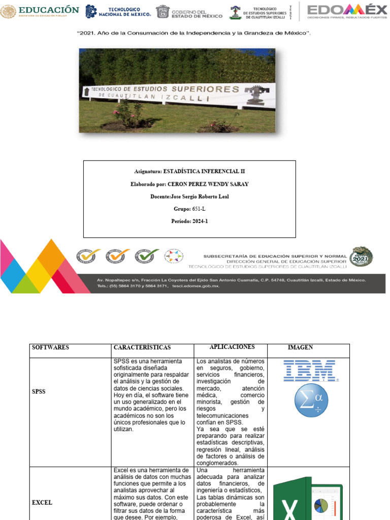 Software Sem7 Tabla Comparativa Natalia Aviña Mercado | PDF | Spss ...