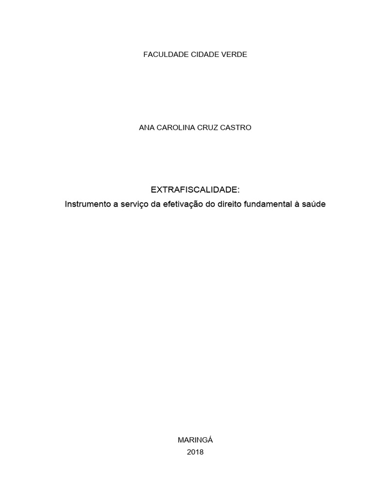 Projeto Ana Carolina 16 09 2018 Pdf Estado Impostos