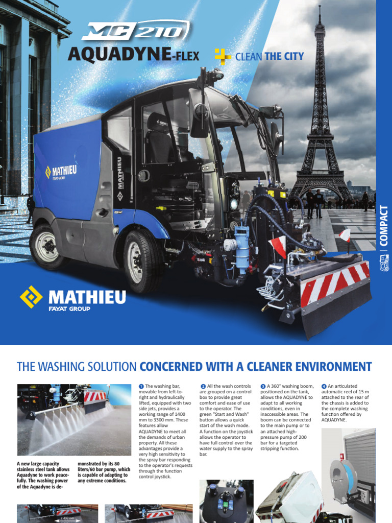 Aquadyne MC210S: Urban Cleaning Solution | PDF | Equipment ...
