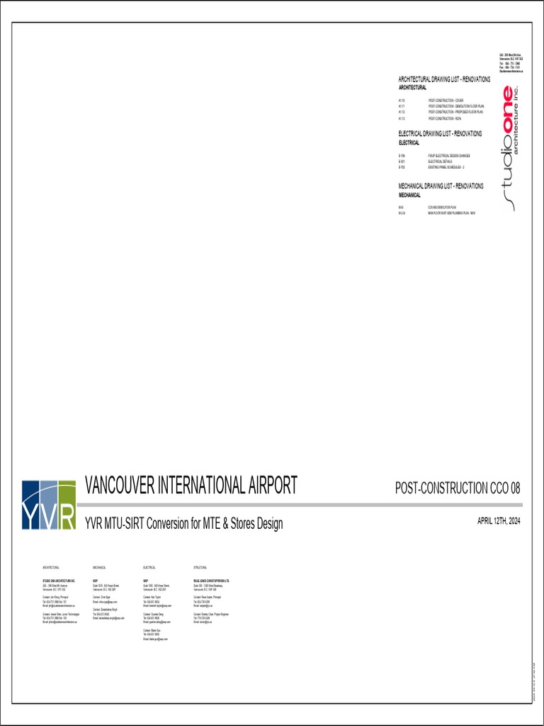 22002-Post-Construction Cco 08-Dwg-Arch | PDF | Home | Civil Engineering