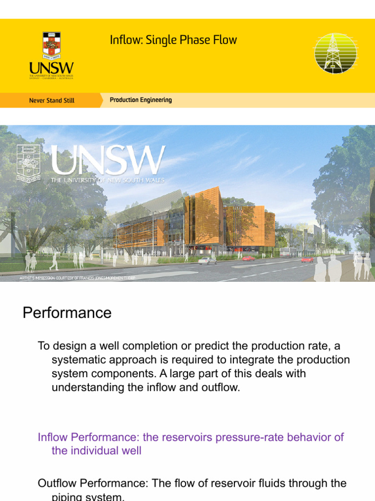 W4.1 Inflow Single Phase | PDF | Fluid Dynamics | Pressure
