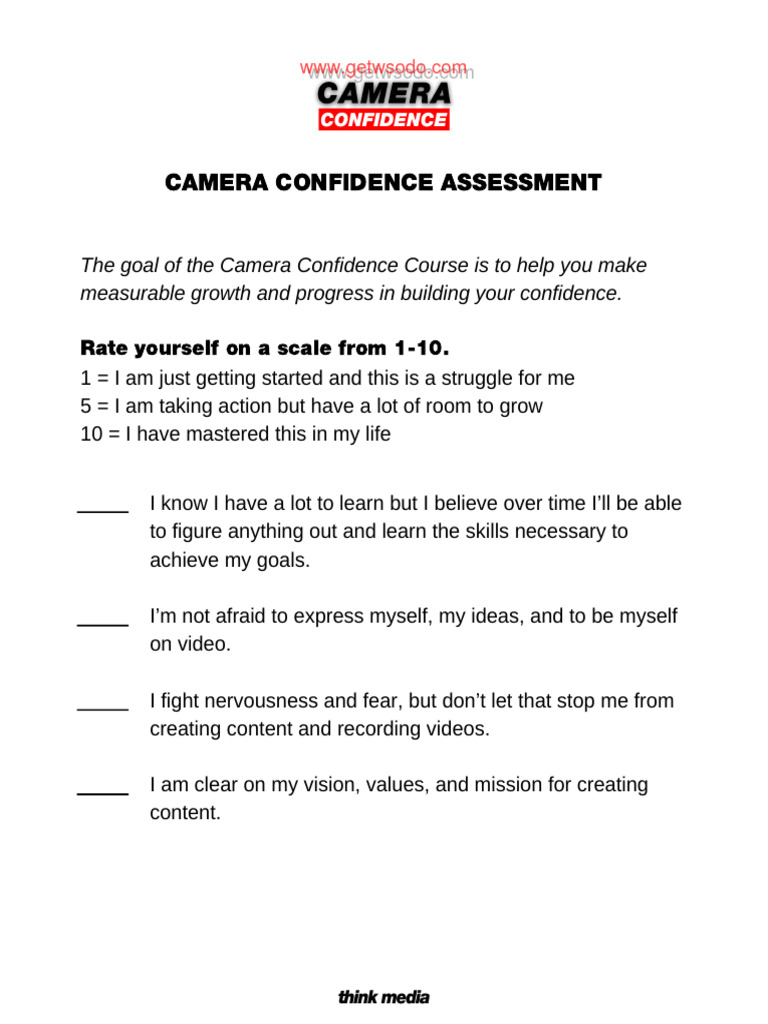 Camera Confidence Assessment | PDF